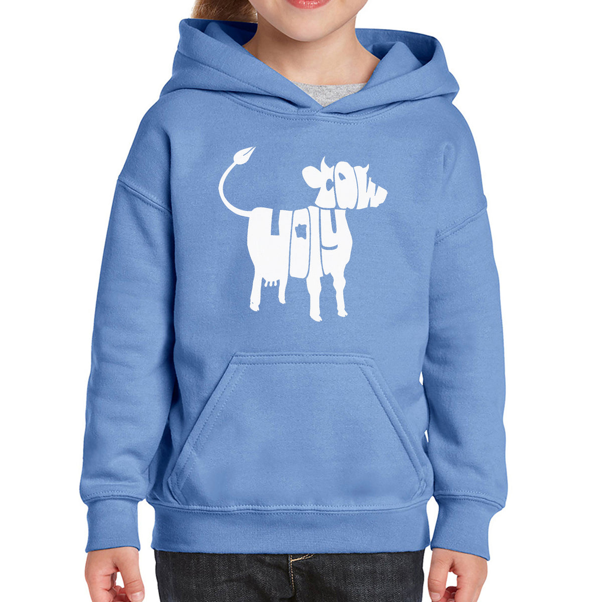 Holy Cow - Girl's Word Art Hooded Sweatshirt – LA Pop Art