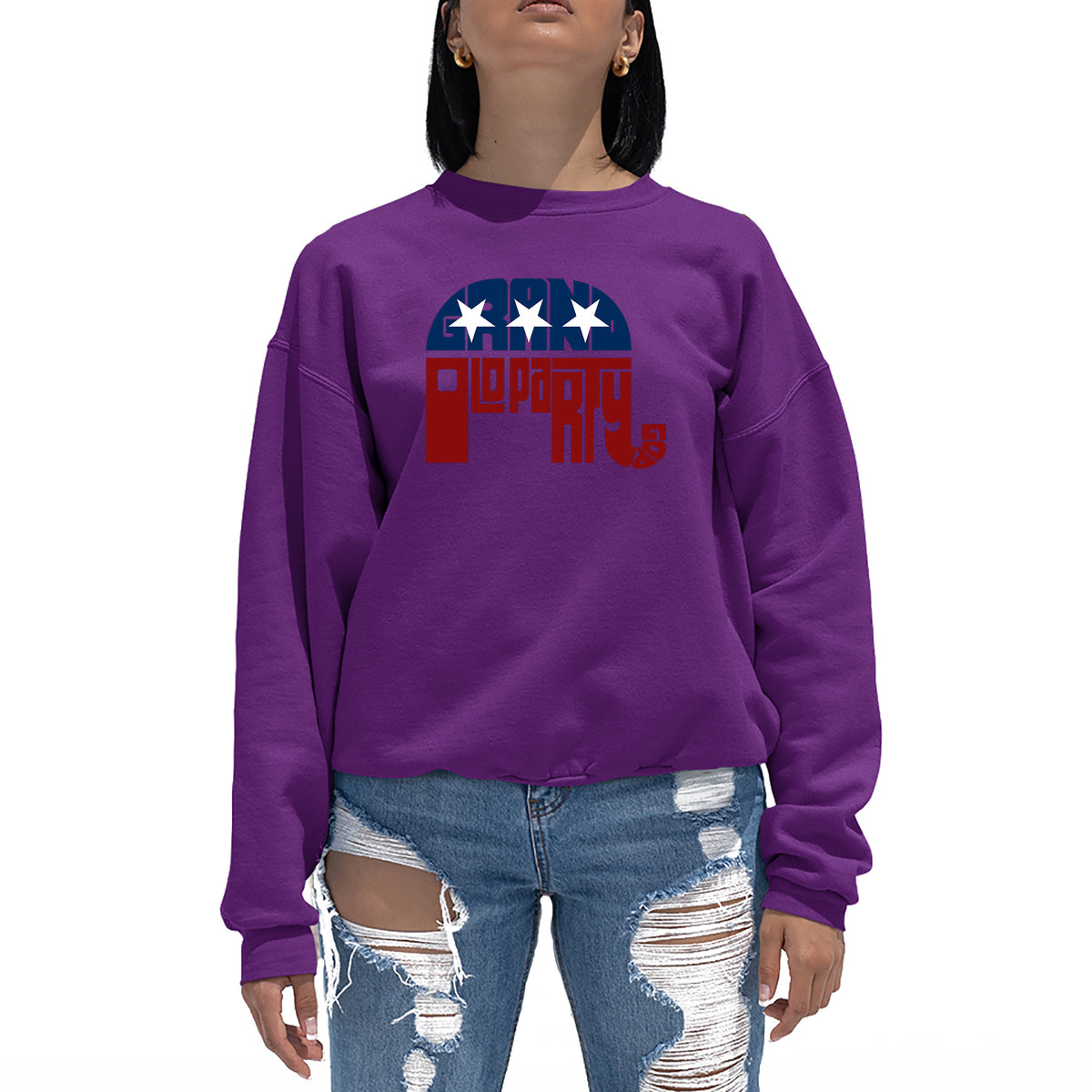 REPUBLICAN GOP - Women's Word Art Crewneck Sweatshirt – LA Pop Art